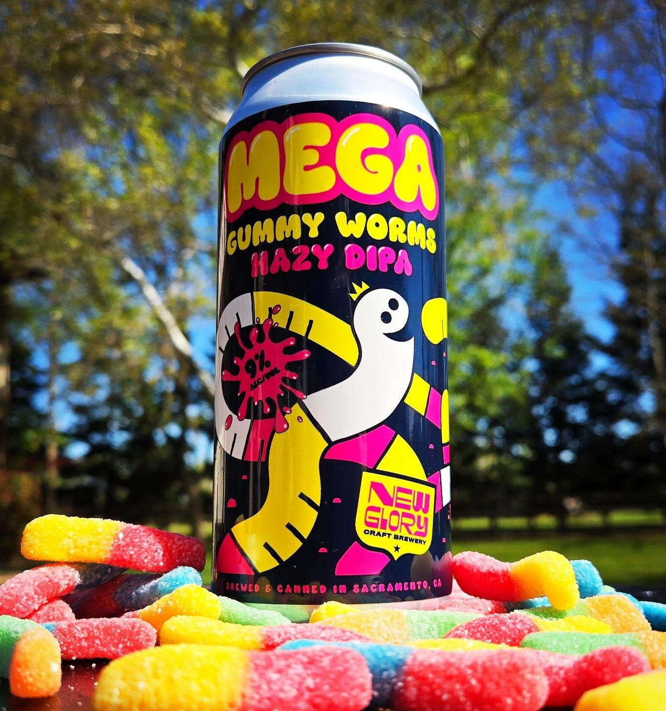 Mega Gummy Worms New Glory Craft Brewery